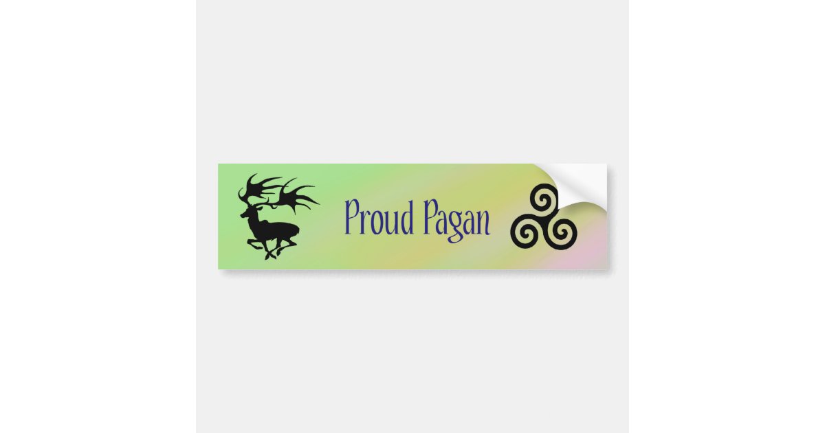 Proud Pagan Bumper Sticker | Zazzle