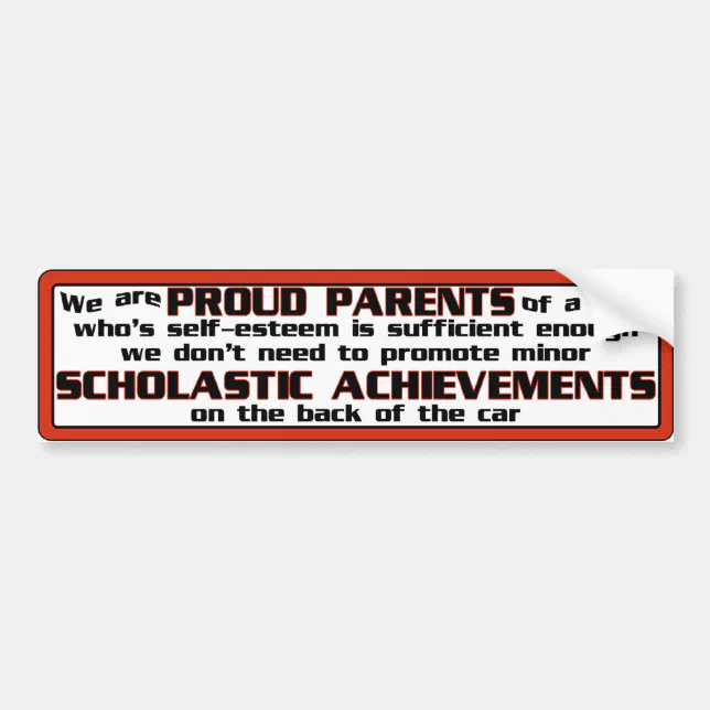 Proud Parent Bumper Sticker | Zazzle