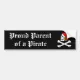 Proud Parent of a Pirate Bumper Sticker | Zazzle
