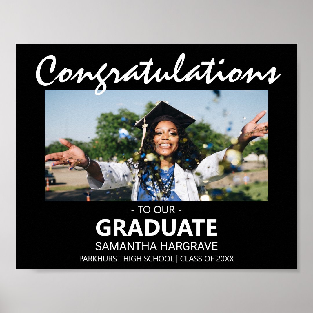 Proud Parent Of The Graduate | Photo Poster | Zazzle