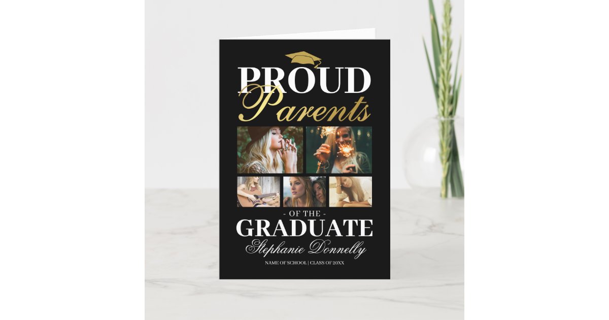 Proud Parents of the Graduate Congrats Card | Zazzle