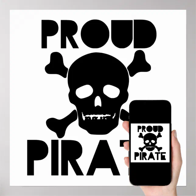 Proud Pirate Poster | Zazzle