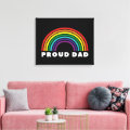 Proud Rainbow Dad Canvas Print | Zazzle