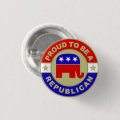 Proud Republican Button | Zazzle