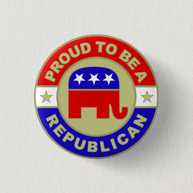 Proud Republican Button | Zazzle