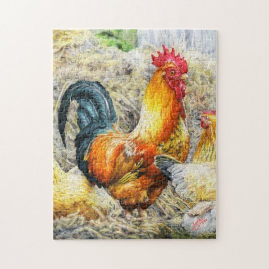 Proud Rooster Jigsaw Puzzle | Zazzle.com
