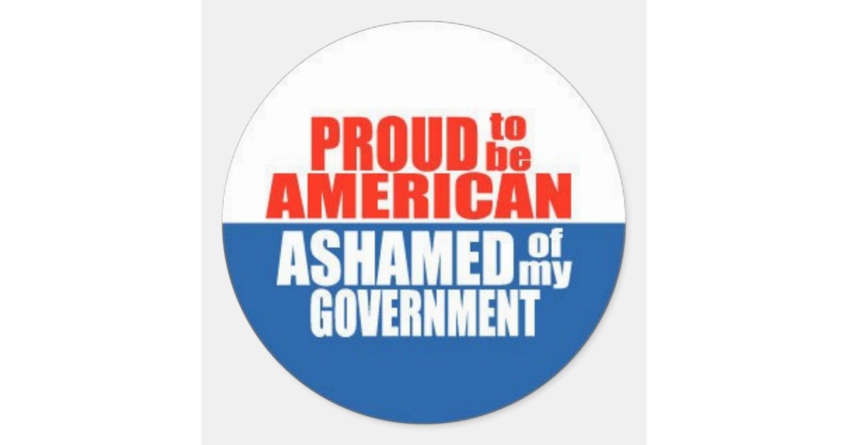Proud to be an American Classic Round Sticker | Zazzle