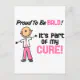Proud To Be Bald Breast Cancer Stick Figure Postcard | Zazzle