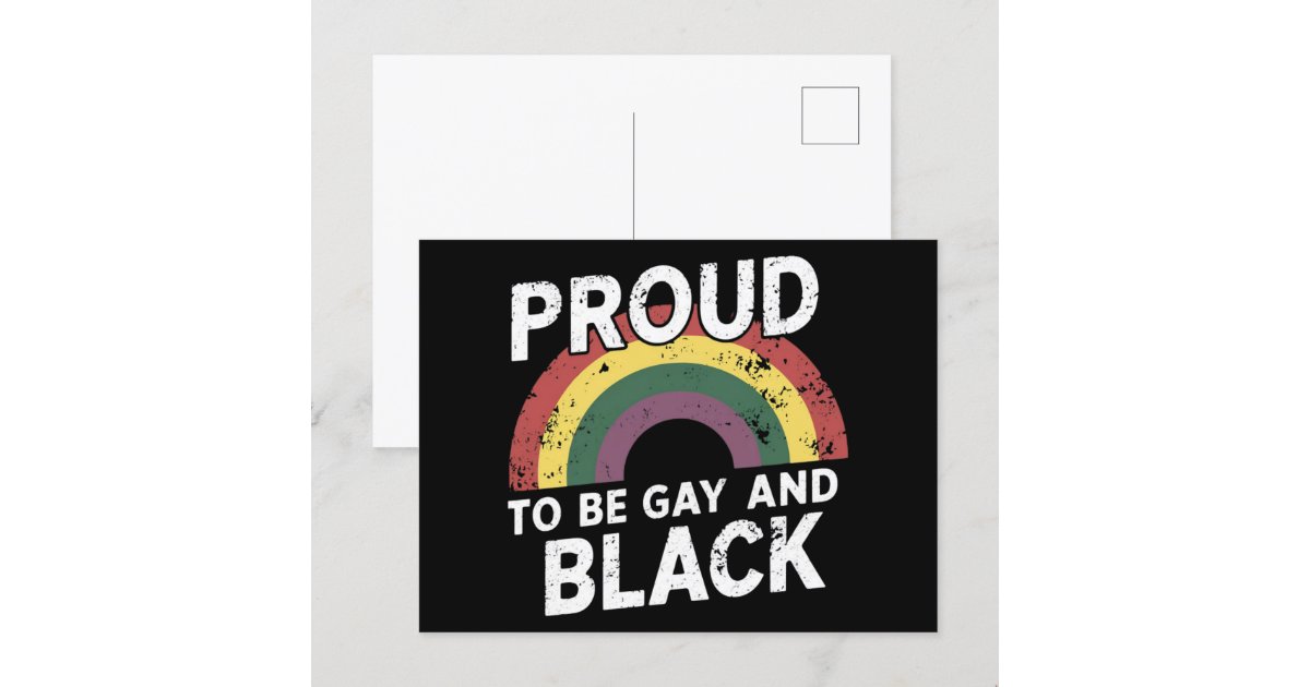 Proud To Be Gay And Black Pride Month 2025 Postcard | Zazzle