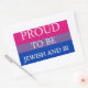 Proud To Be Jewish and Bi Rectangular Sticker | Zazzle