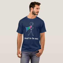 Proud to Be Me poly (polysexual) pride super hero T-Shirt | Zazzle