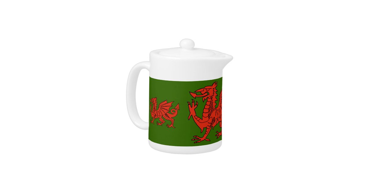 Proud Welsh Dragon Teapots | Zazzle