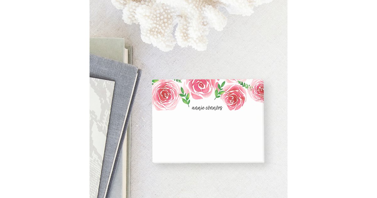 Provence Rose Personalized Post-it Notes | Zazzle