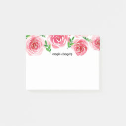 Provence Rose Personalized Post-it Notes | Zazzle
