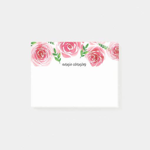 Provence Rose Personalized Post-it Notes | Zazzle