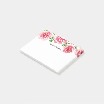 Provence Rose Personalized Post-it Notes | Zazzle