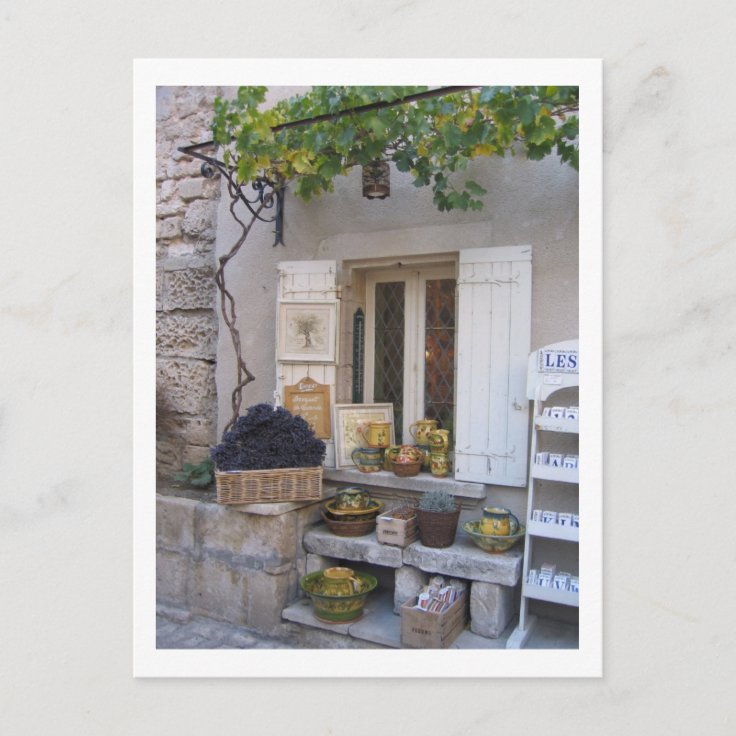 Provence Store Front Display Postcard | Zazzle