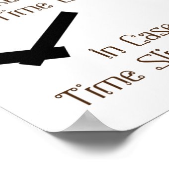 Proverb Clock Face Take Time As time comes Poster | Zazzle