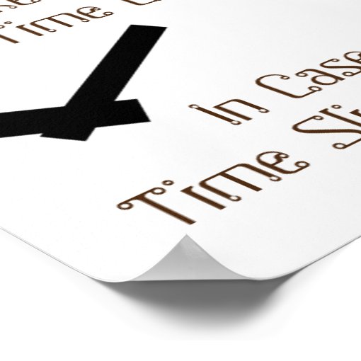 Proverb Clock Face Take Time As time comes Poster | Zazzle