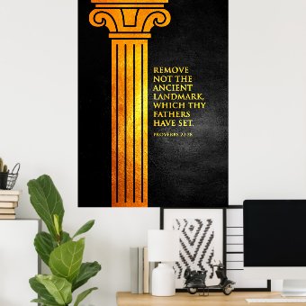 Proverbs 22:28 Bible Verse Poster | Zazzle