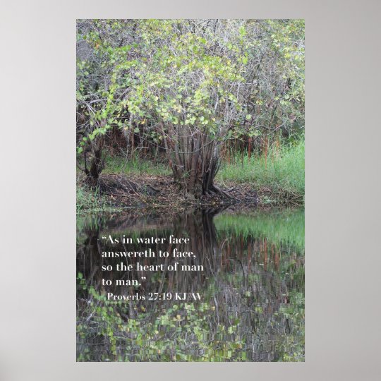 Proverbs 27:19 Scripture Print | Zazzle.com