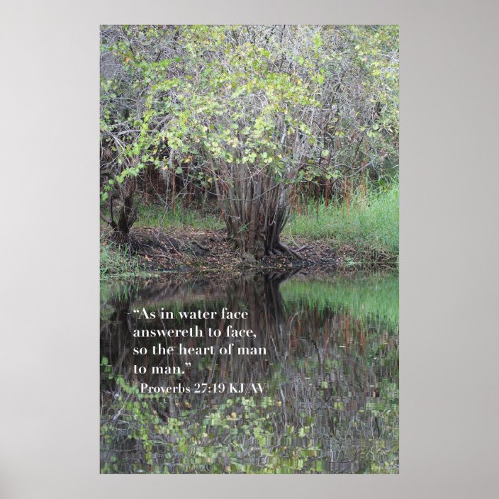 Proverbs 27:19 Scripture Print | Zazzle.com