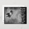 Proverbs 30:5 BIBLE SCRIPTURE with Hummingbird Postcard | Zazzle