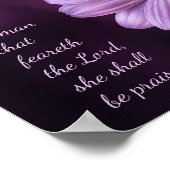 Proverbs 31:30 - A woman that feareth the LORD Poster | Zazzle