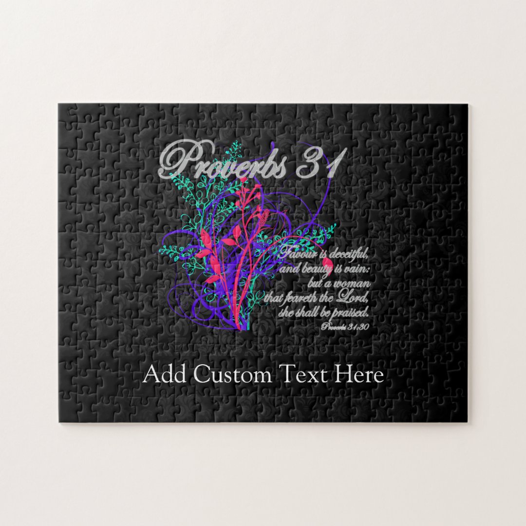 Proverbs 31 Bible Christian Women's Jigsaw Puzzle | Zazzle