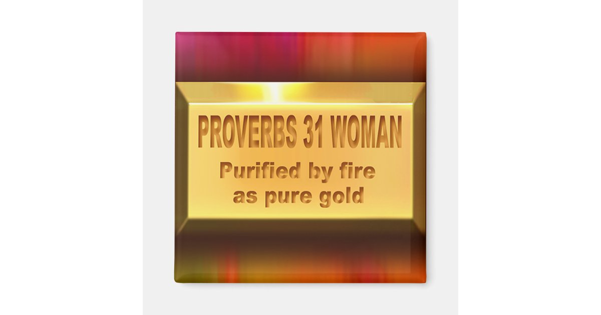 Proverbs 31 Woman Magnet | Zazzle