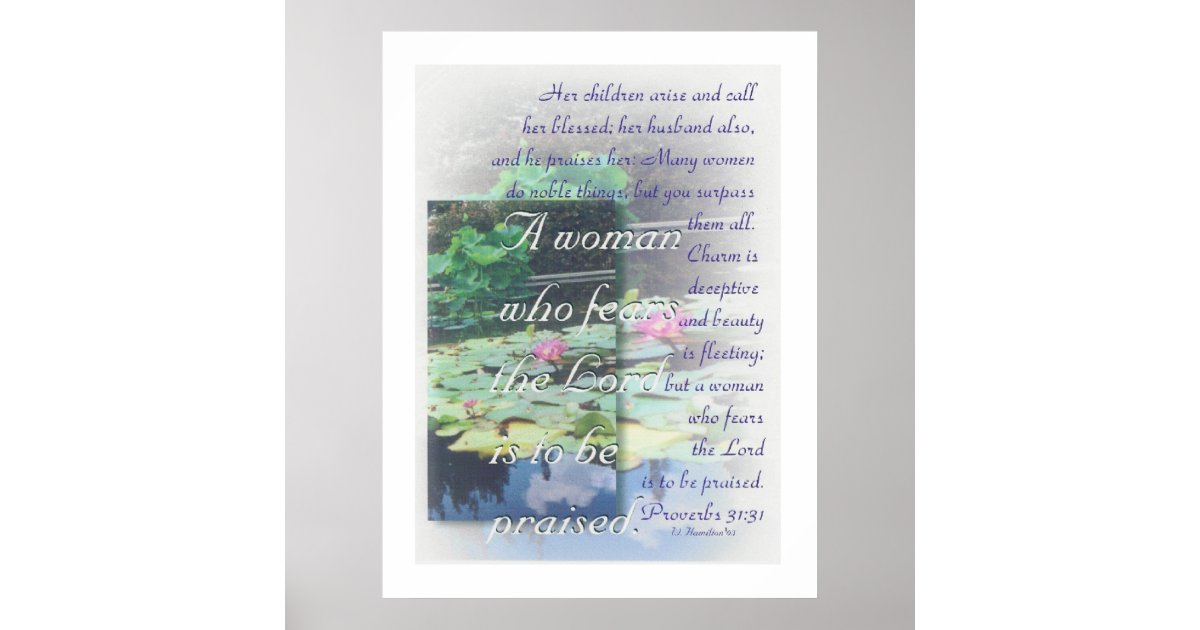 Proverbs 31 woman poster | Zazzle