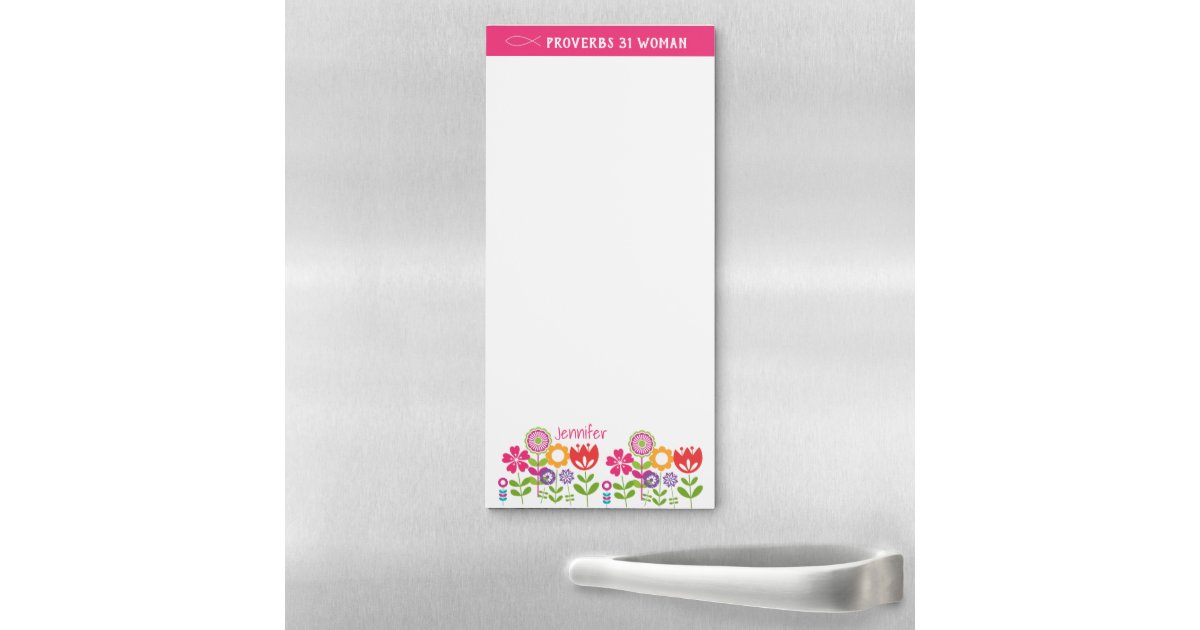 Proverbs 31 Women | Bible Study Magnetic Notepad | Zazzle
