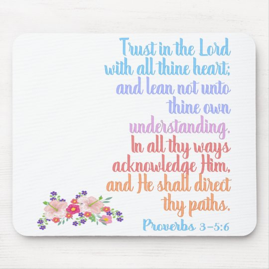 Proverbs Bible Verse Mouse Pad | Zazzle.com