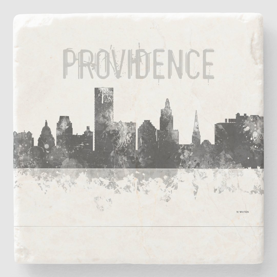 PROVIDENCE, RHODE ISLAND SKYLINE STONE COASTER | Zazzle
