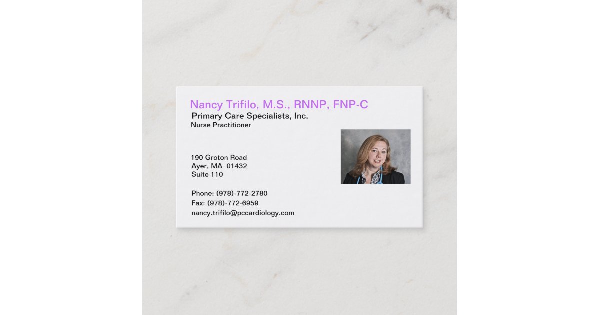 Provider Nurse Practitioner Sample Card | Zazzle