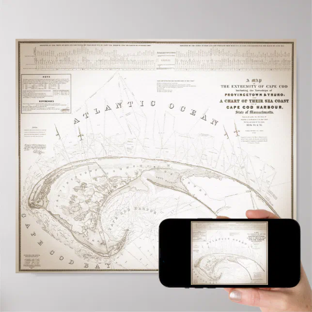 Provincetown Cape Cod Map Poster | Zazzle