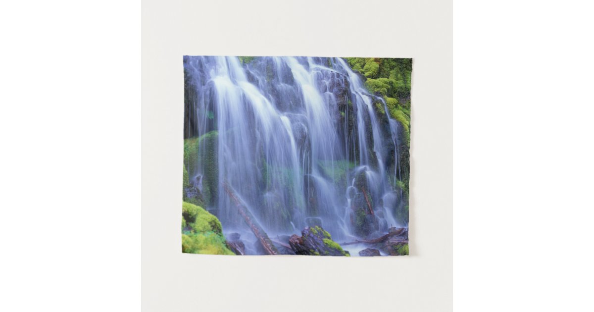 Proxy Falls in Oregon's Central Cascade Mountains Tapestry | Zazzle