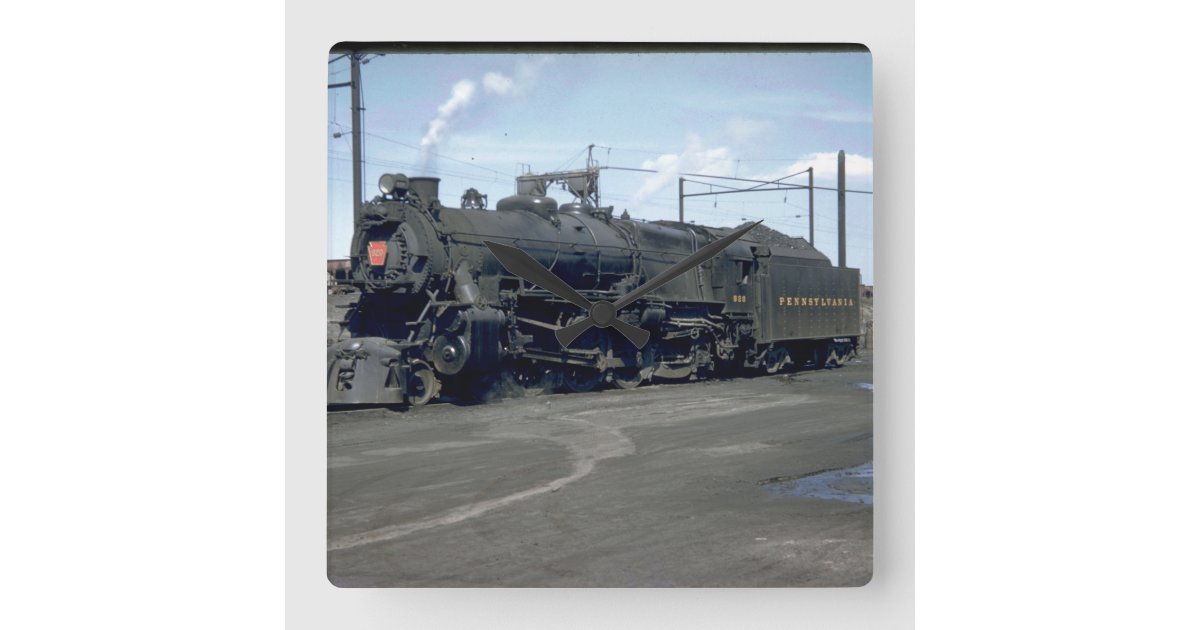 PRR electric class GG1 #4859_Trains Square Wall Clock | Zazzle