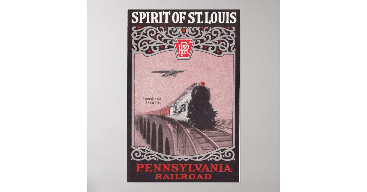 PRR Train Spirit of St. Louis Poster | Zazzle.com