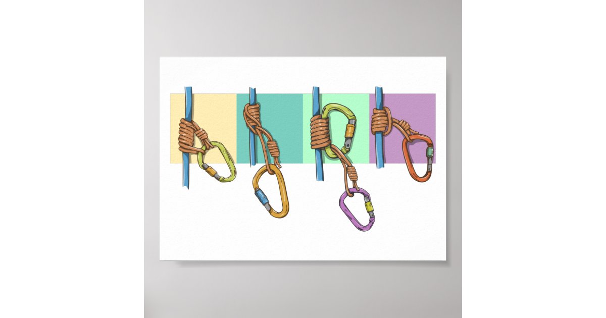 PRUSIK Thirdhand, Manchard, Klemheist, Bachmann Poster | Zazzle