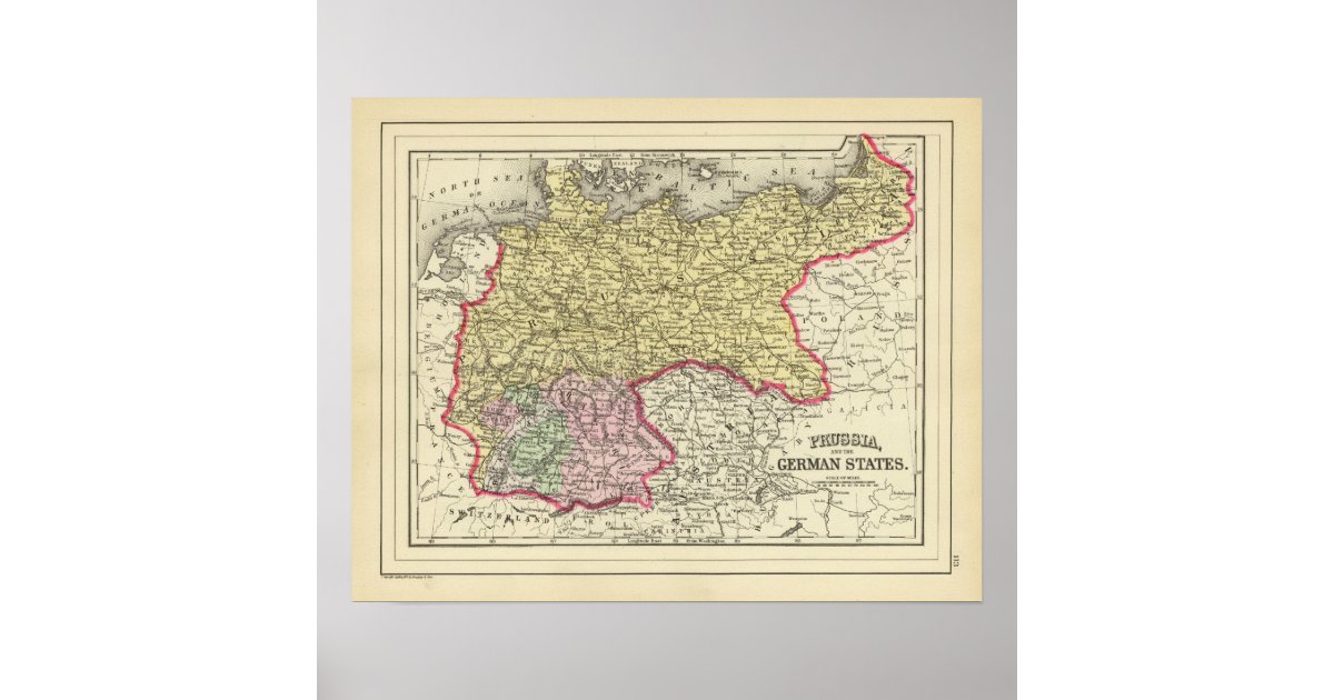 Prussia, German States Poster | Zazzle