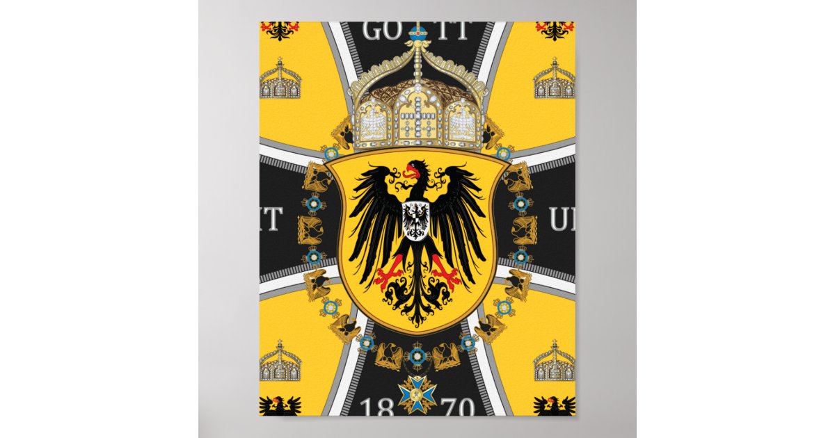 Prussia Keiser Flag Poster | Zazzle