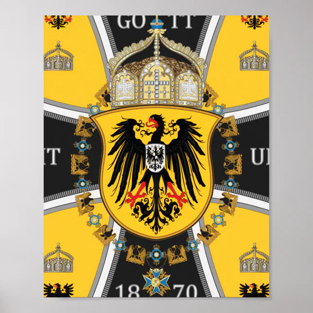 Prussia Keiser Flag Poster | Zazzle