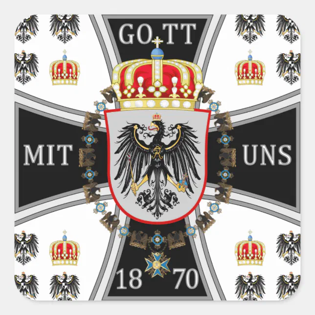 Prussia Square Sticker | Zazzle