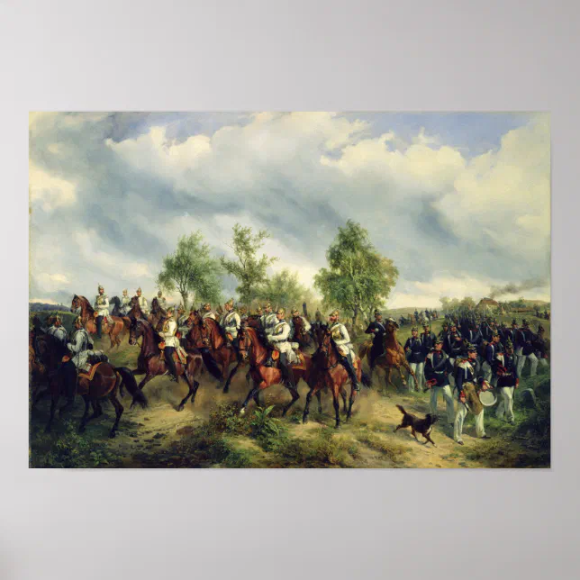 Prussian cavalry on expedition poster | Zazzle