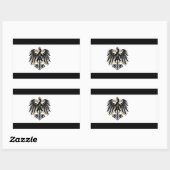 Prussian Flag Rectangular Sticker | Zazzle