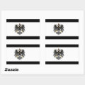 Prussian Flag Rectangular Sticker | Zazzle