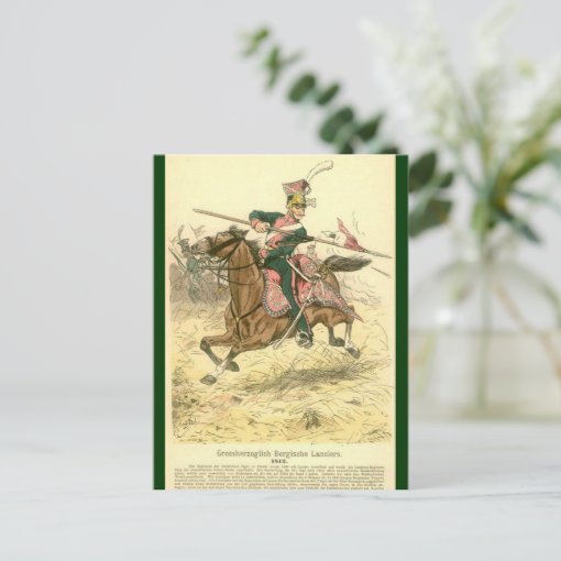 Prussian Lancer Postcard | Zazzle