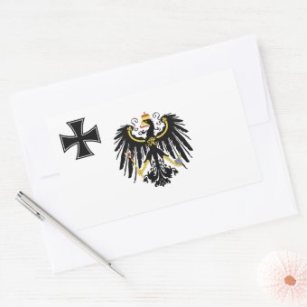 Prussian War Flag Rectangular Sticker | Zazzle