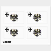 Prussian War Flag Rectangular Sticker | Zazzle